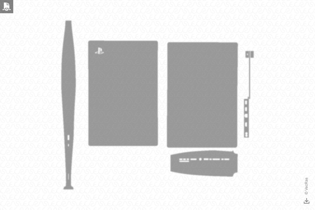 PS5 Digital Edition Console Skin Template Vector 2020 - Etsy
