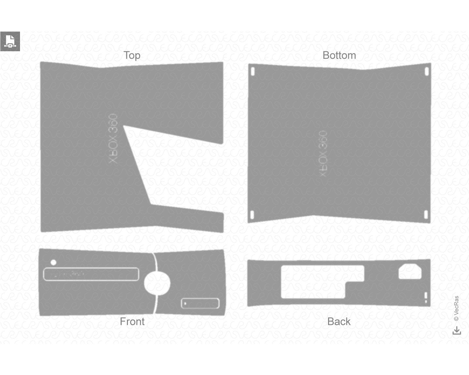 Xbox 360 S Console Back