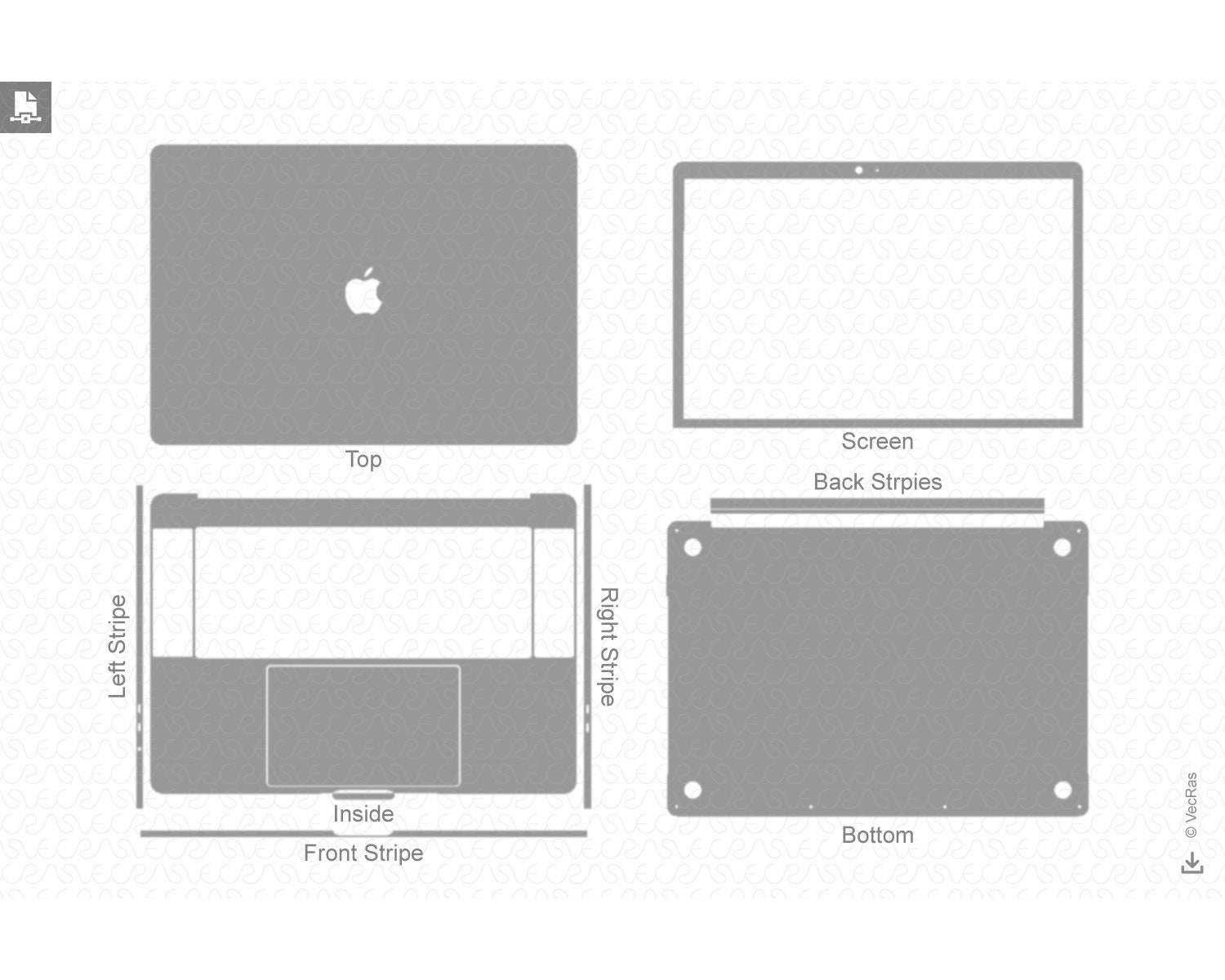 Macbook Pro Case Template