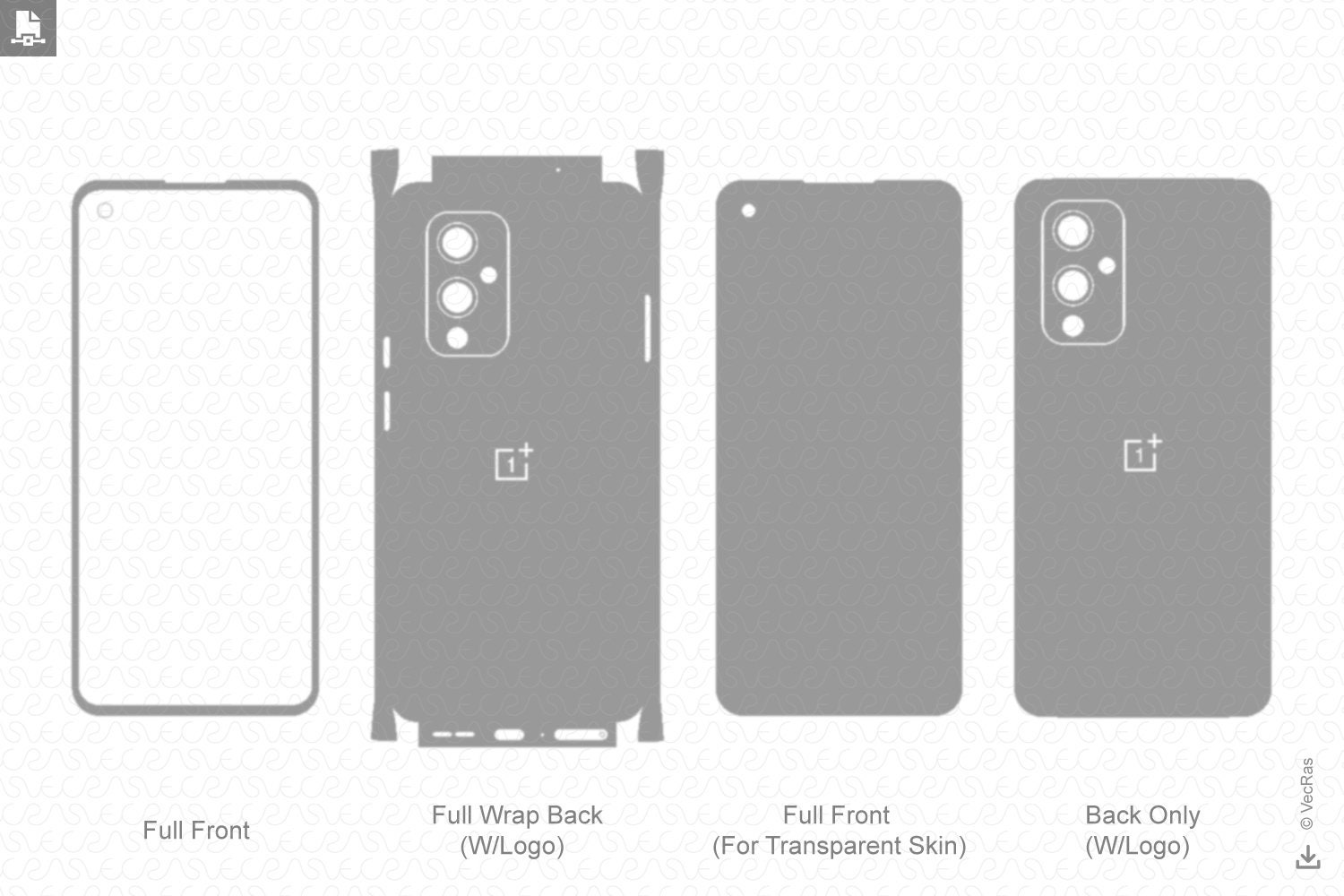 Oneplus 9 5G Skin Template Vector 2021 - Etsy