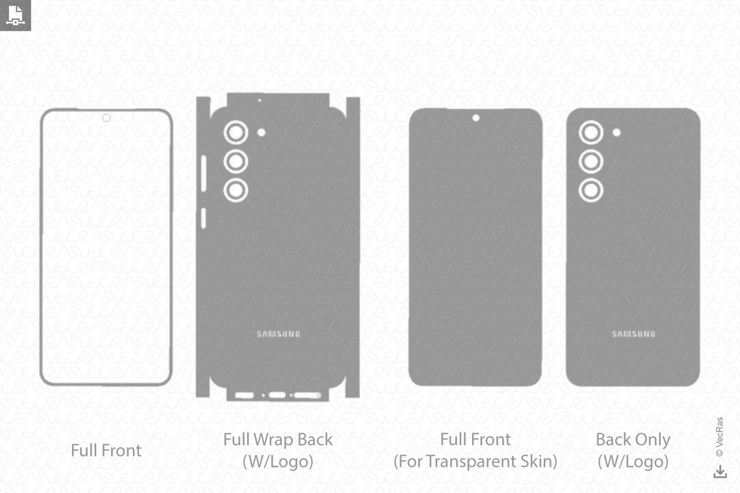 Galaxy S23+ 5G Skin Template Vector 2023 - Etsy