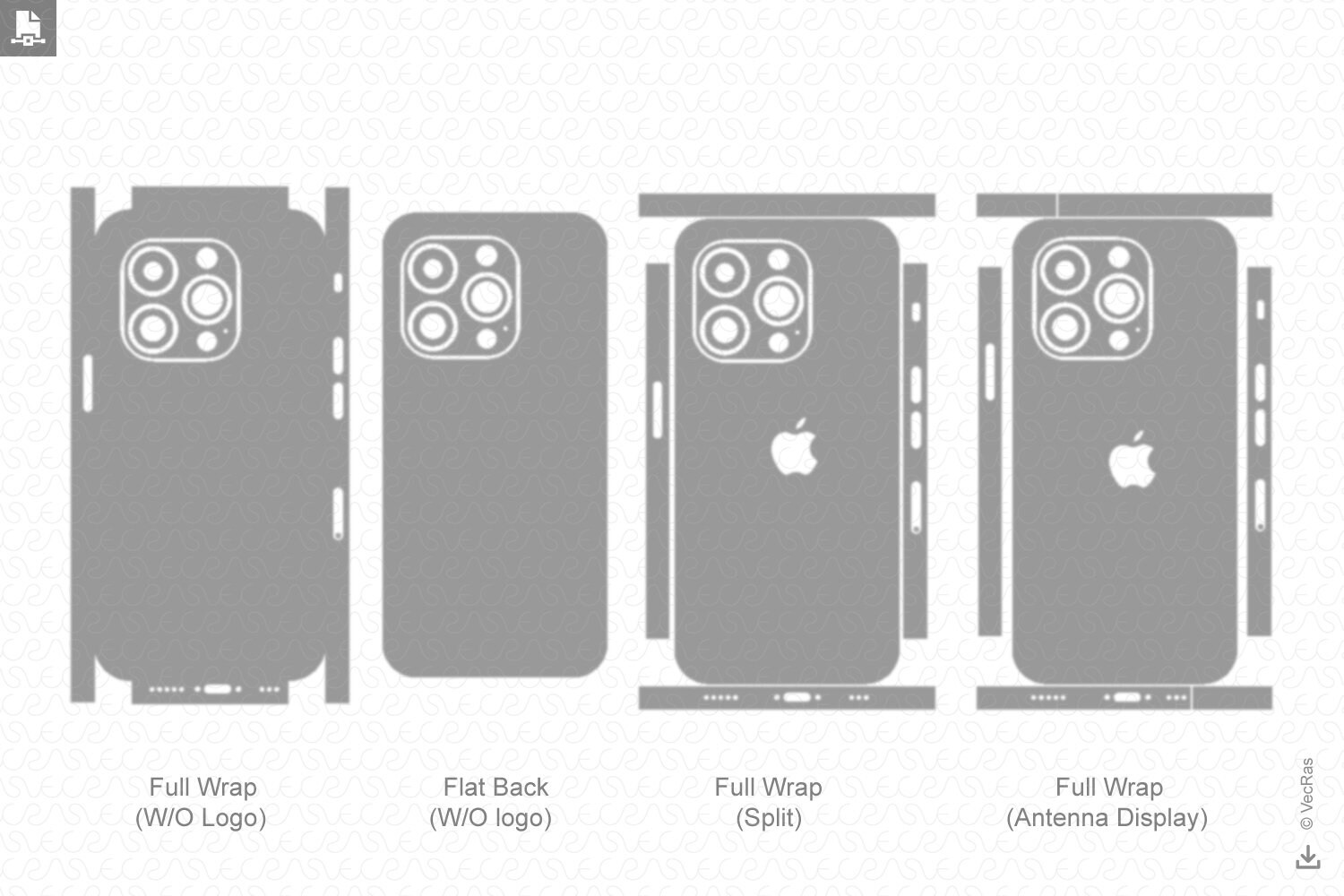 IPhone 13 Pro Skin Template Vector 2021 - Etsy