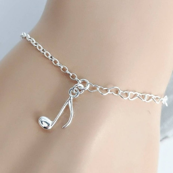 Music Note Bracelet - Etsy