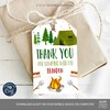 Editable S'mores Birthday Thank You Tags Favor Tags Smore Fun Girls S ...