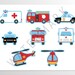 Emergency Vehicles Birthday Party Set, Editable Invitation With Photo ...