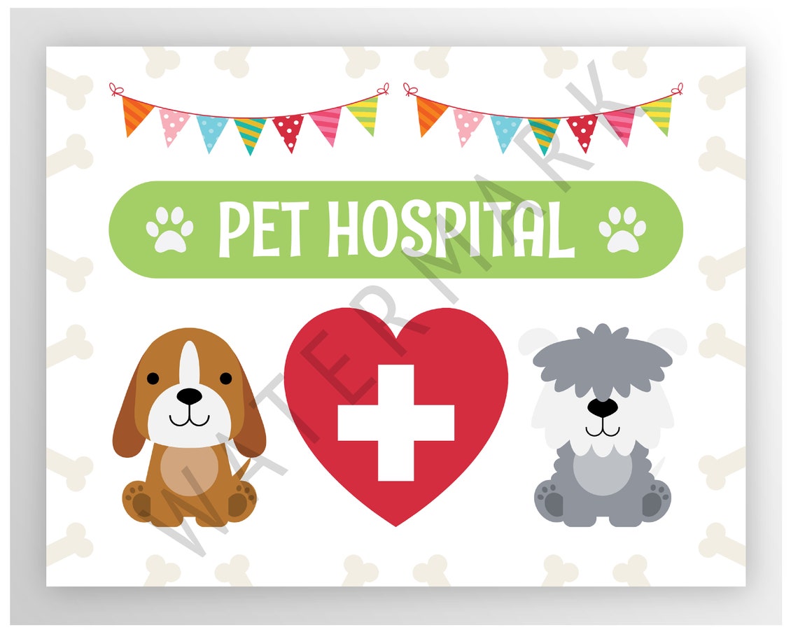 Puppy Birthday Party Adopt a Pet Sign Pet Adoption - Etsy