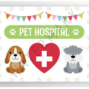 Puppy Birthday Party, Adopt a Pet Sign, Pet Adoption Certificate, 5 ...