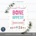 Editable Bone Appetit Dog Sign Dig in Sign Printable Puppy Birthday ...
