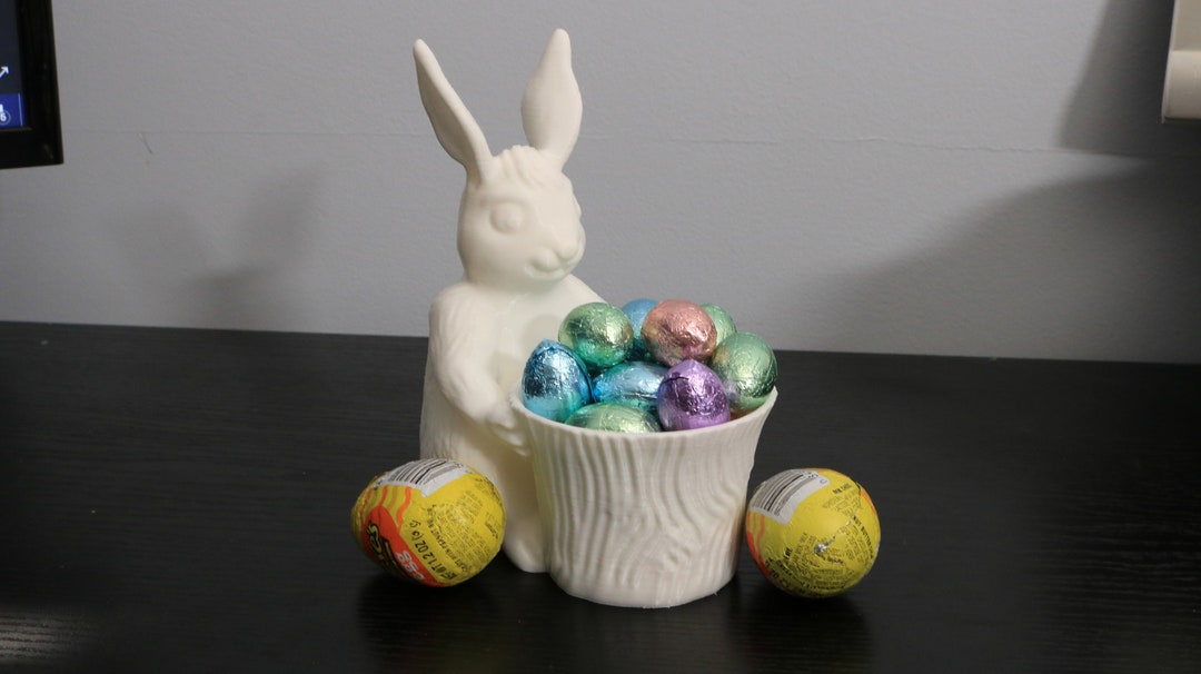Easter Bunny Basket 3D Printed - Etsy