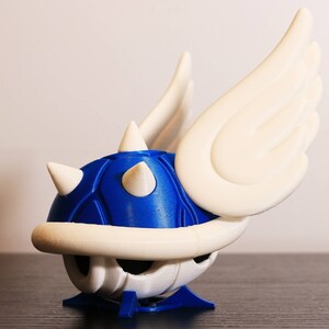 Super Mario Turtle Shell Blue Shell With Wings Game Cartridge Holder ...