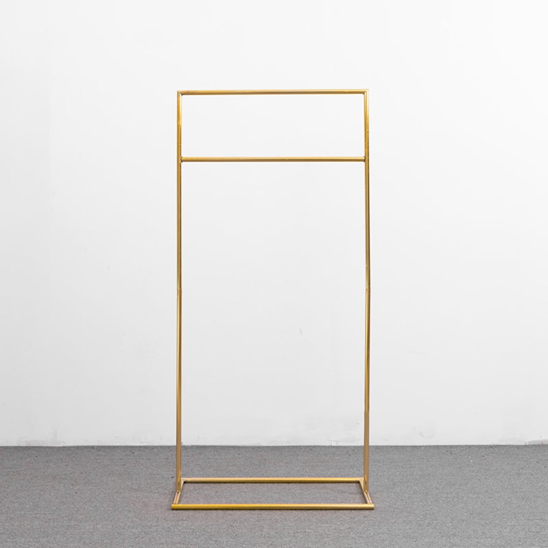 Gold Metal Rectangular Wedding Arch: Engagement Backdrop Stand - Etsy