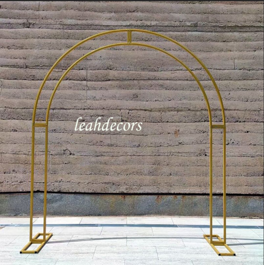 8.5ft Huge Outdoor Wedding Round Ring Backdrop Double Arch Stand Arc ...