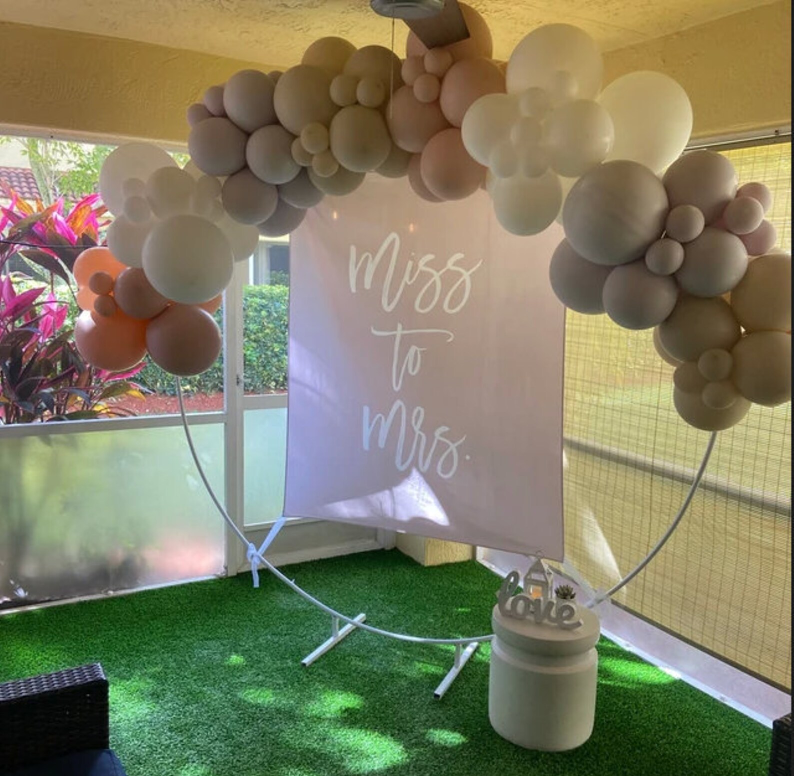 6.6ft Wedding Props White Gold Metal Hoop Balloon Circle Loop - Etsy