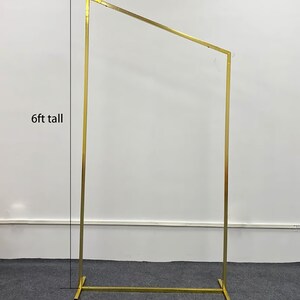 3pcs Shiny Gold Geometric Bevel Frame Wedding Background Decoration ...