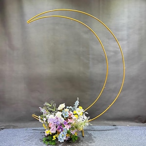 6.6ft Moon Wedding Arch Backdrop Arch Wedding Decoration Metal Arch ...