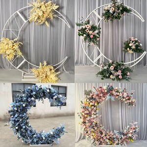 Wedding Moon Arch Party Backdrop Stand Metal Iron Arch Home Decor ...