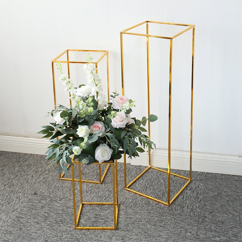 Tall Gold Metal Flower Stand Vase Set for Wedding Party - Etsy