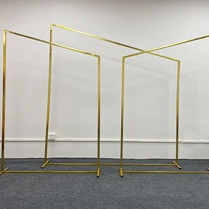 3pcs Shiny Gold Geometric Bevel Frame Wedding Background Decoration ...