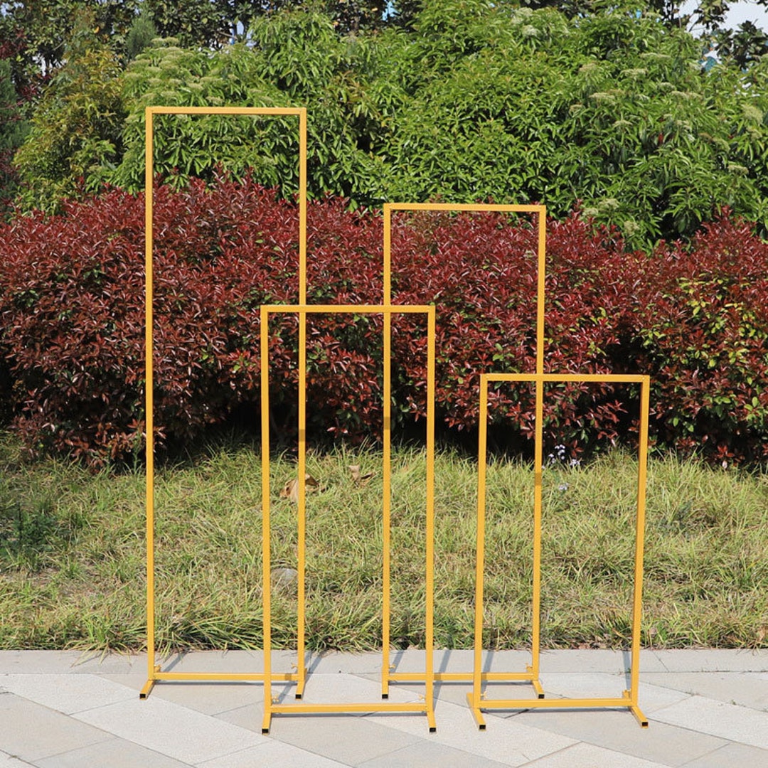 Gold Rectangular Arch for Flower Arrangement Balloon Garland Birthday ...