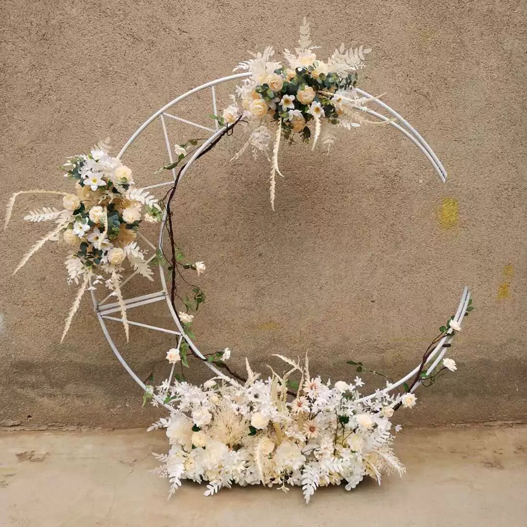 Wedding Moon Arch Party Backdrop Stand Metal Iron Arch Home Decor ...