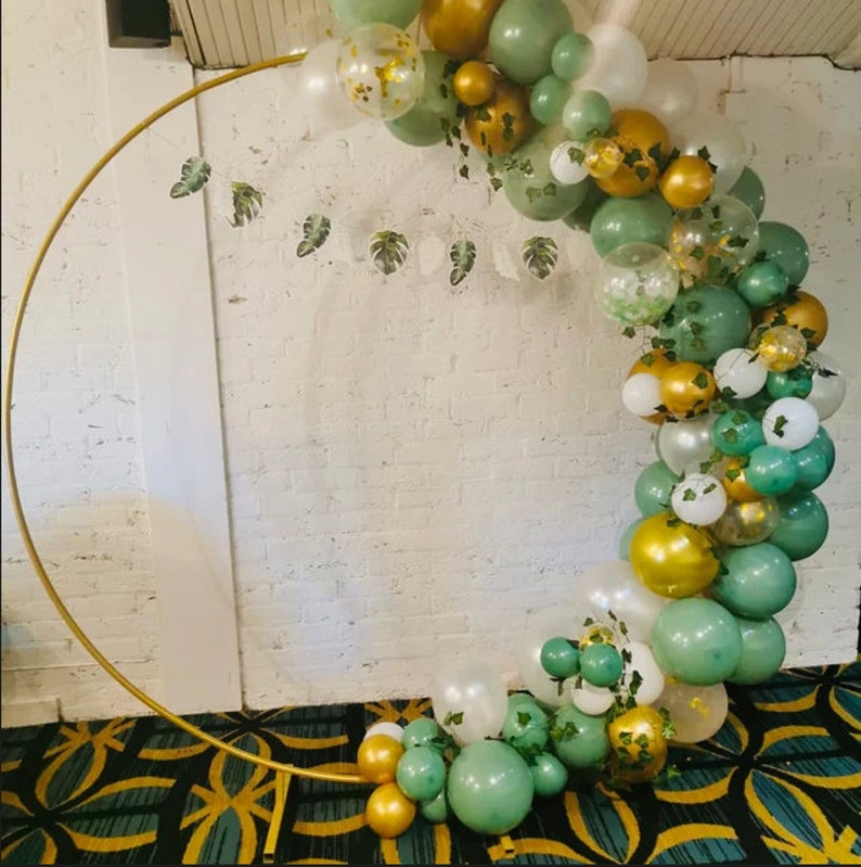 6.6ft Wedding Props White Gold Metal Hoop Balloon Circle Loop - Etsy