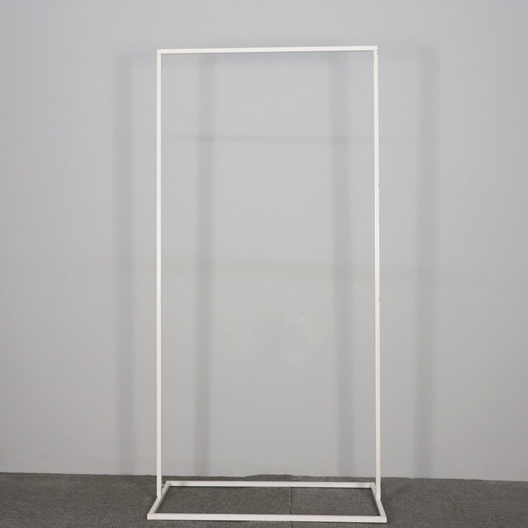 White Metal Frame Arch: Wedding Backdrop Stand (3.3x6.6 Ft) - Etsy