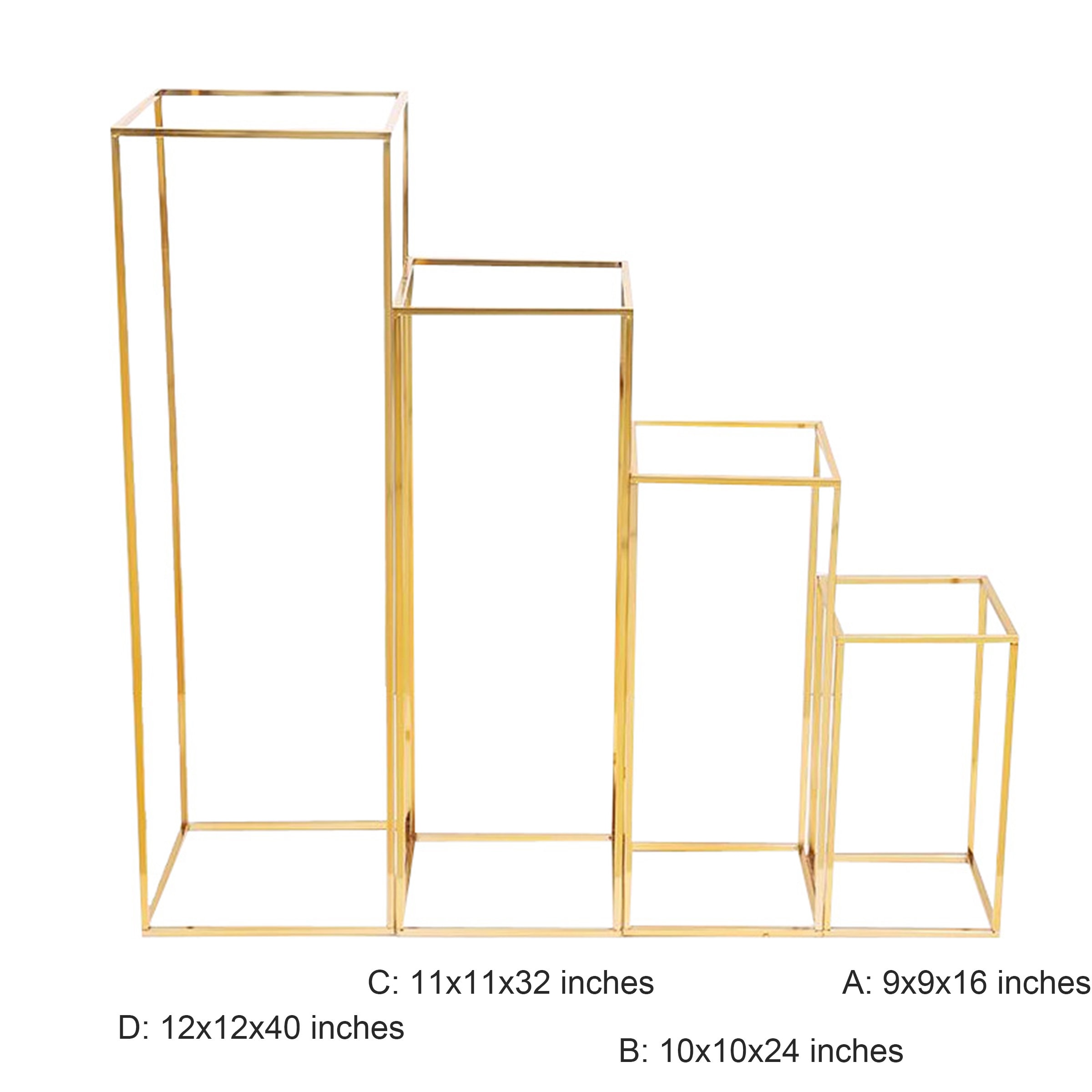Tall Gold Metal Flower Stand Vase Set for Wedding Party - Etsy