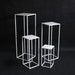 Tall Acrylic Flower Stand Vase Set for Wedding Party Desktop Decoration ...