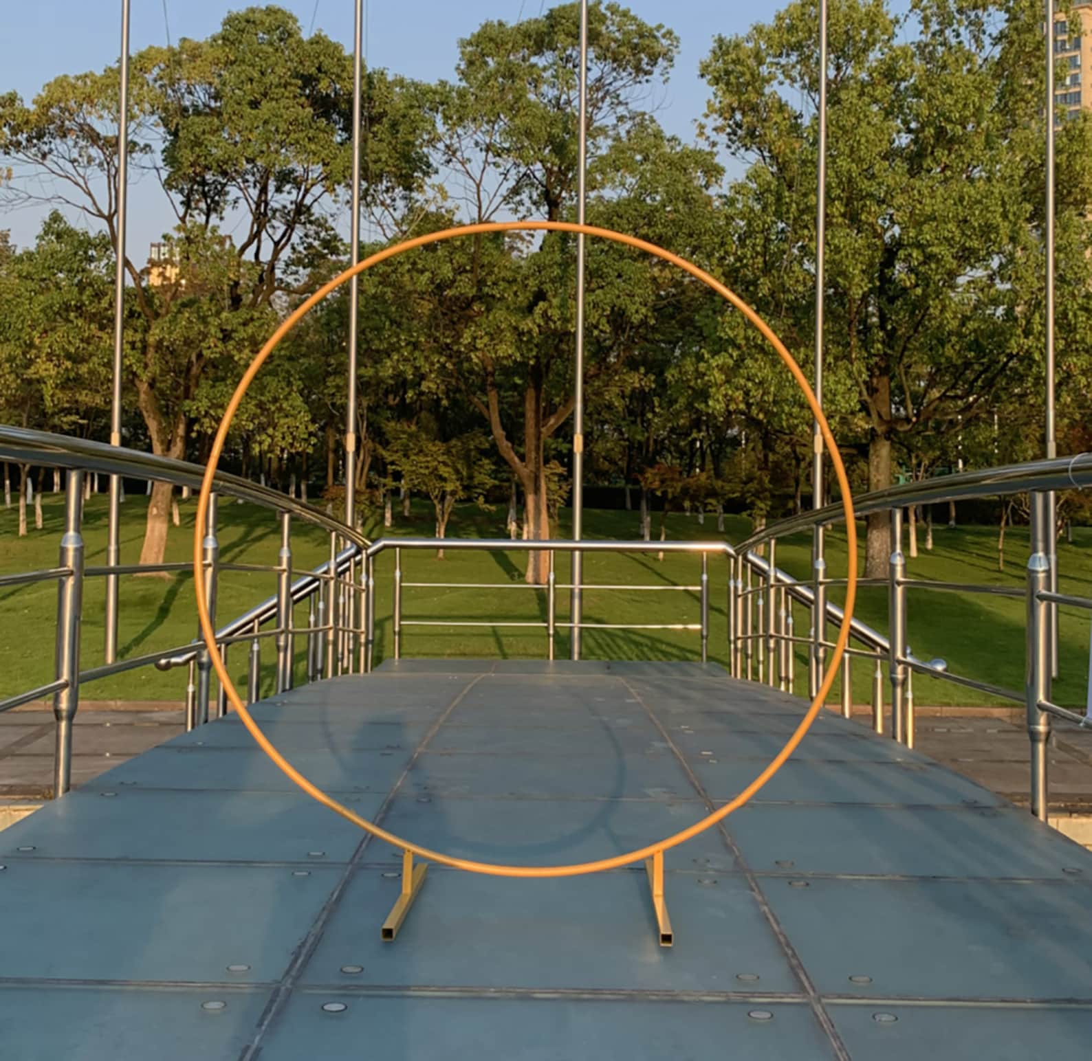 6.6ft Gold Metal Round Wedding Arch Wedding Backdrop Wedding | Etsy