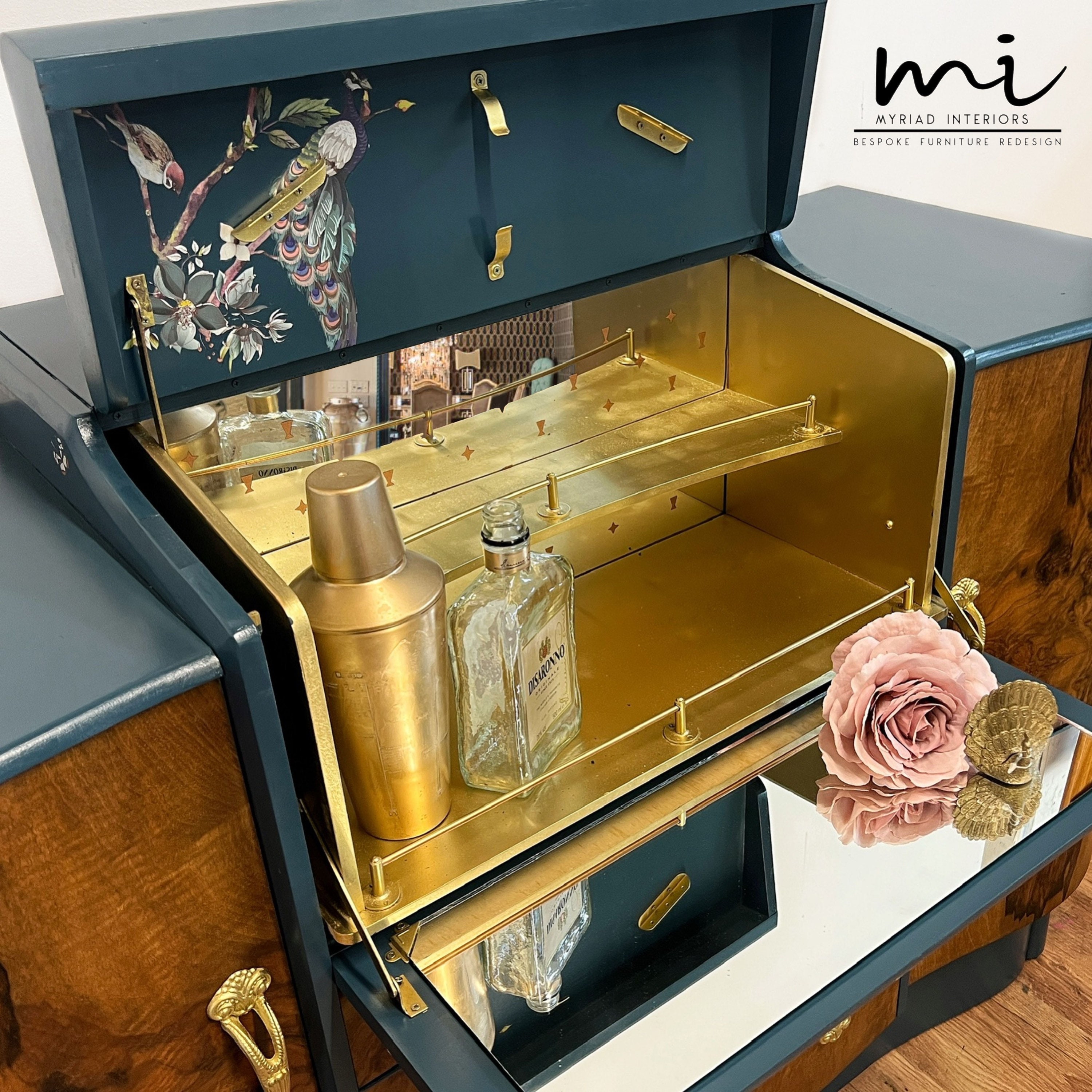 SOLD Commissions Available Refurbished Art Deco Cocktail, Vintage ...