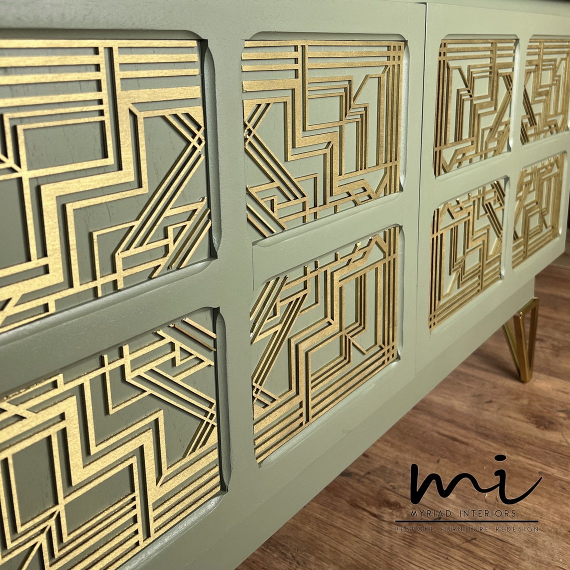 SOLD Commissions Available Refurbished Nathan Sideboard, Olive Green ...
