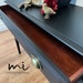 SOLD Refurbished Vintage Stag Console Table, Black, Antique Brass ...