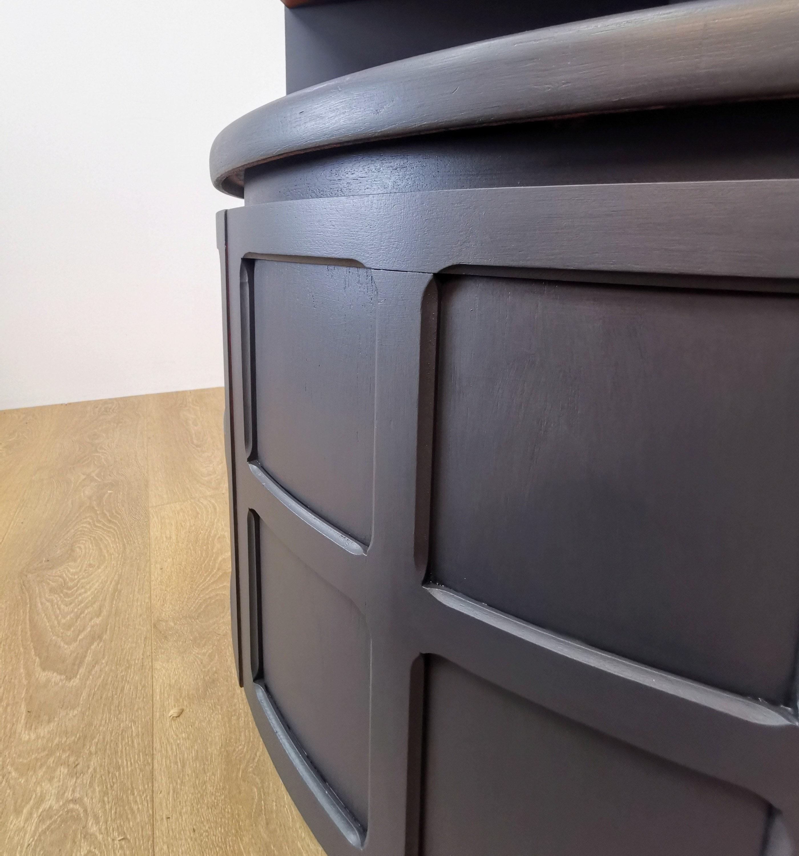 Mid Century Nathan Corner Cabinet Retro Shelves Hand Painted - Etsy UK