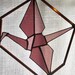 Custom Stained Glass Origami Crane Design - Etsy