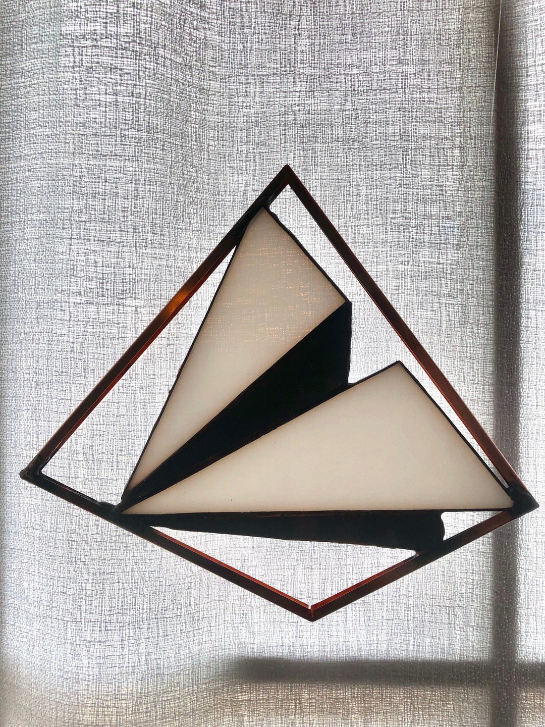 Custom Stained Glass Origami Paper Plane Design - Etsy