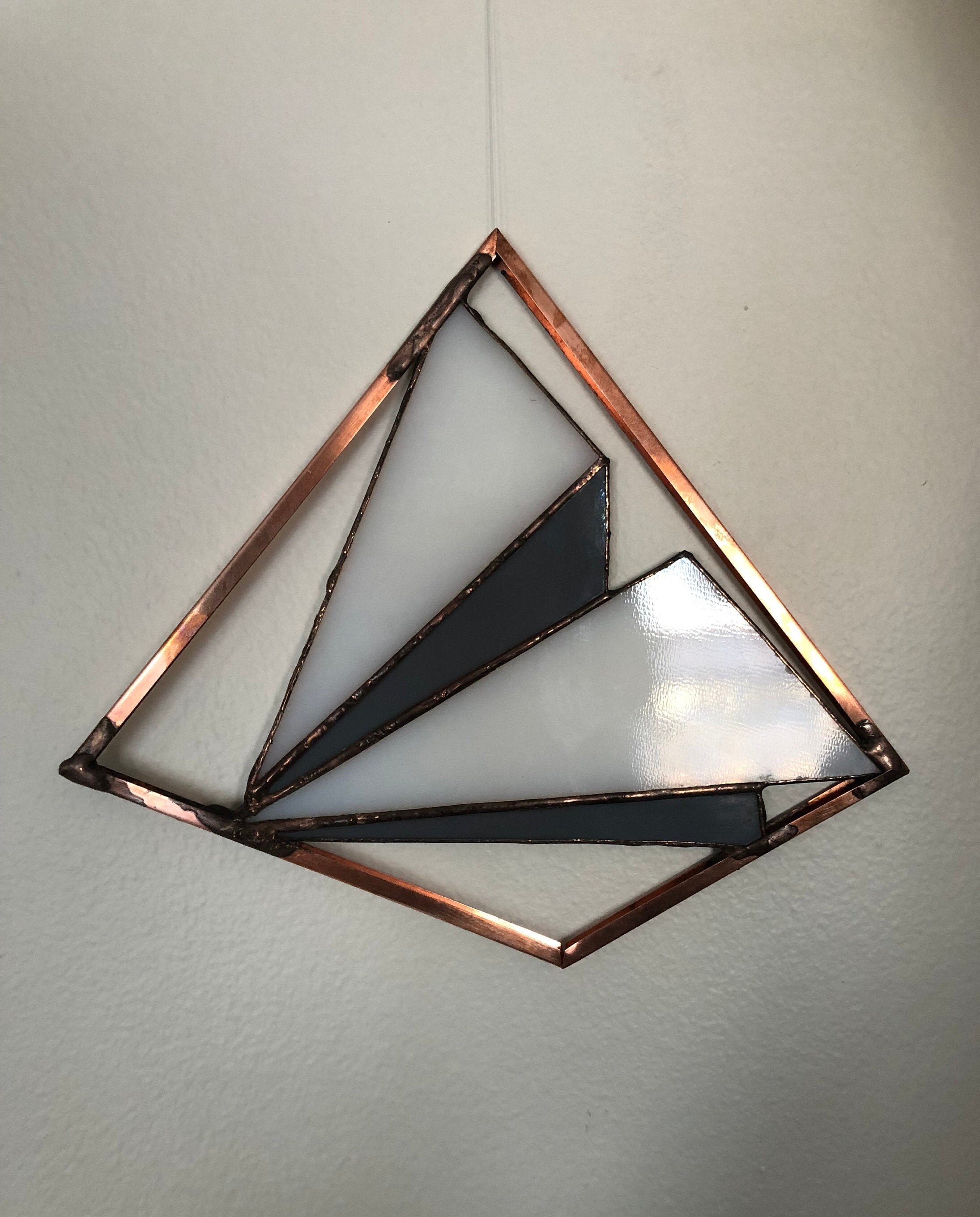 Custom Stained Glass Origami Paper Plane Design | Etsy