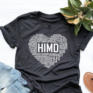 HIMD Heart Shirt Health Information Management Department - Etsy