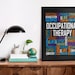 Occupational Therapy Words Poster, Occupational Therapy Gift, OT Gift ...