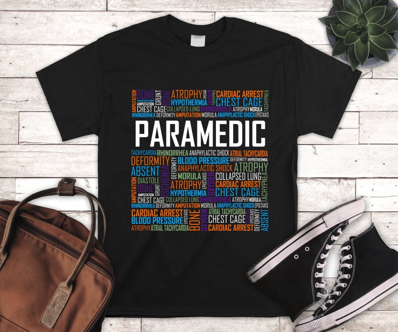 Paramedic Words Shirt Paramedic T Shirt EMT Shirt EMC Gift | Etsy