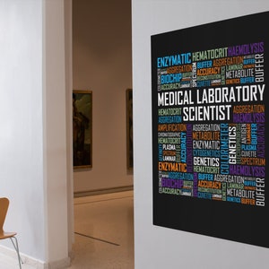 Medical Laboratory Scientist Words Poster, MLS Poster, MLS Week ...