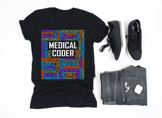 Medical Coder Shirt Medical Coder Words T Shirt Medical | Etsy