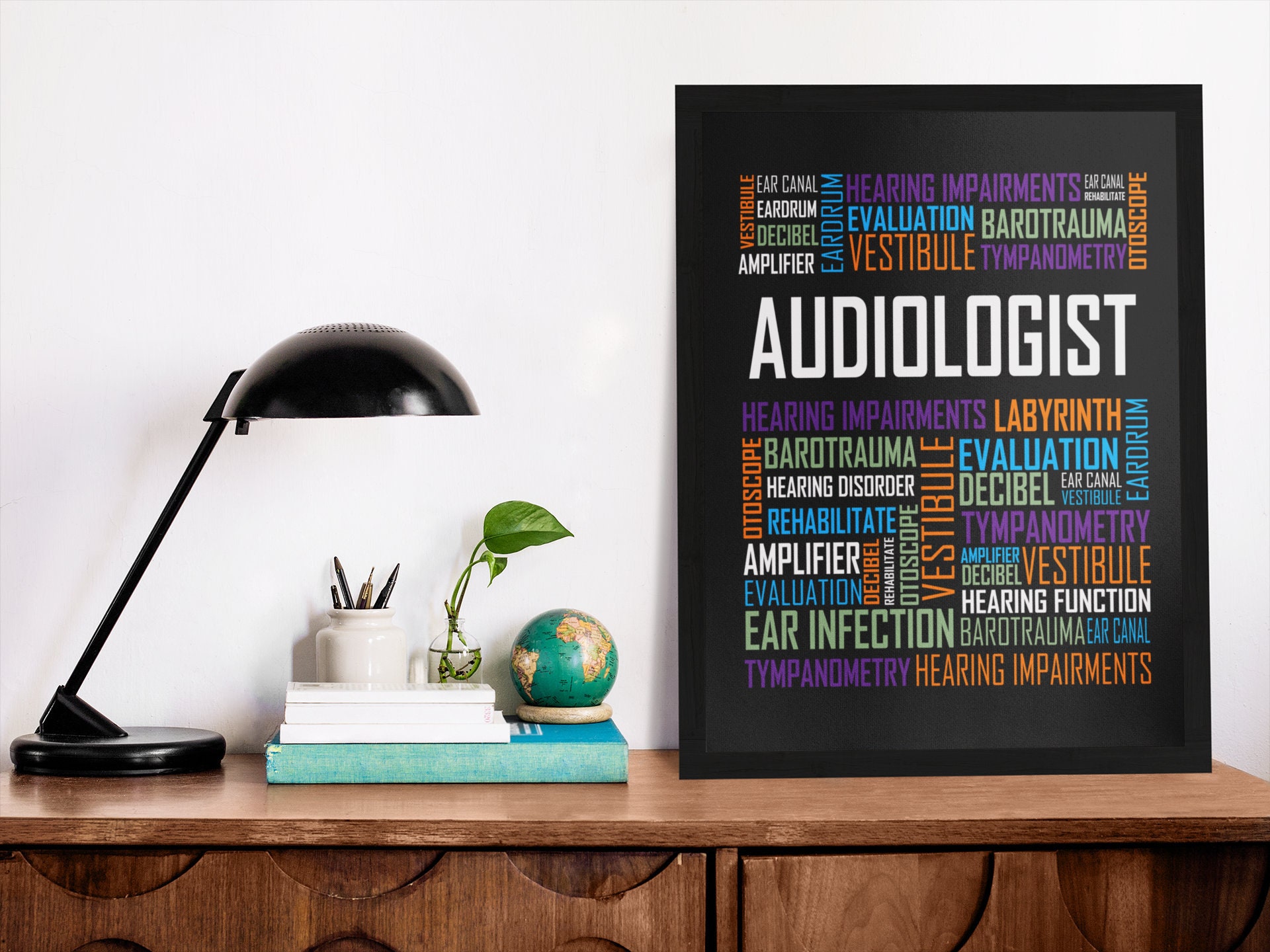 Audiologist Words Poster Audiology Gift Better Hearing | Etsy