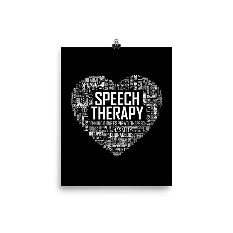 Speech Therapist Poster SLP Speech Therapy Canvas Speech - Etsy