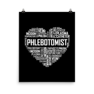 Phlebotomist Love Poster, Phlebotomist Poster, Phlebotomist Week ...