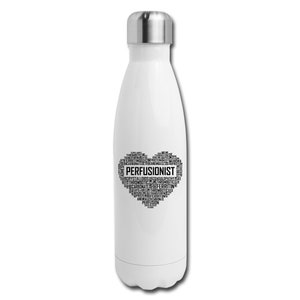 Perfusionist Heart Water Bottle, Stainless Steel 17 Oz Water Bottle ...