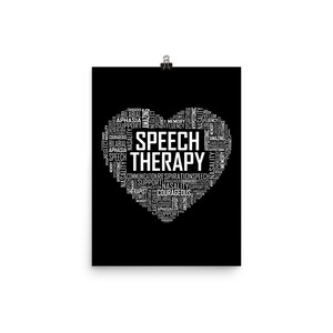 Speech Therapist Poster, SLP Speech Therapy Canvas, Speech Therapist ...