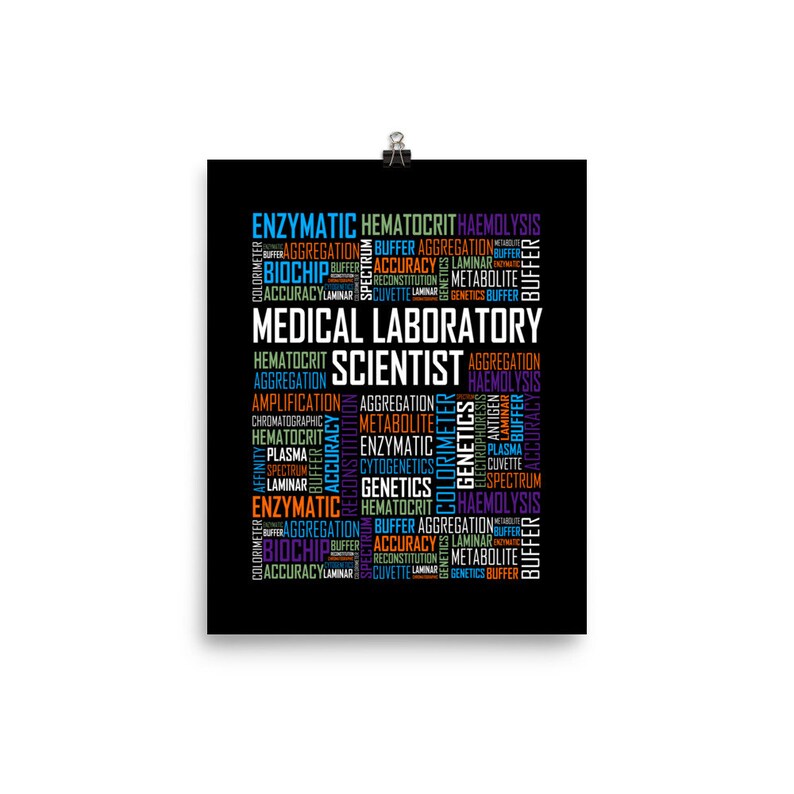 Medical Laboratory Scientist Words Poster, MLS Poster, MLS Week ...