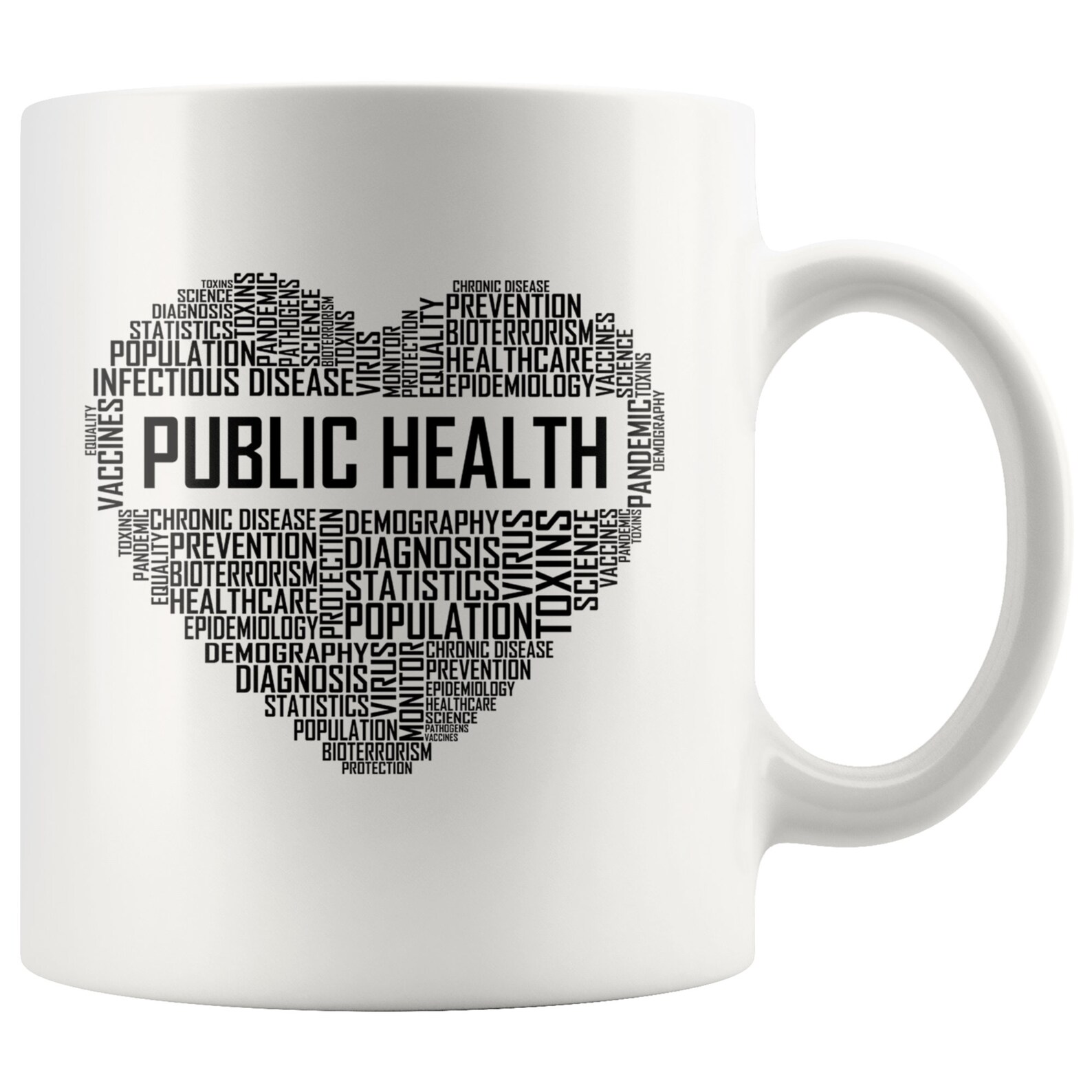 Public Health Mug Public Health Heart White Mug Essential - Etsy UK