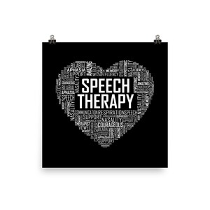 Speech Therapist Poster, SLP Speech Therapy Canvas, Speech Therapist ...