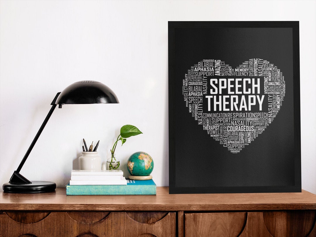 Speech Therapist Poster, SLP Speech Therapy Canvas, Speech Therapist ...